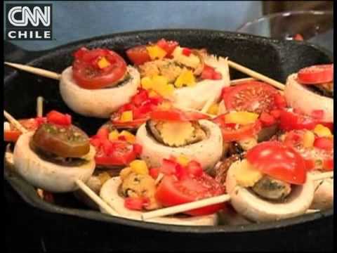 Pinchos de champiñones y choritos - YouTube