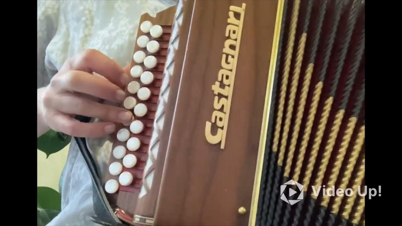 2c Learning Cajun melodeon point aux pines simple Pt1/2 and bass # ...