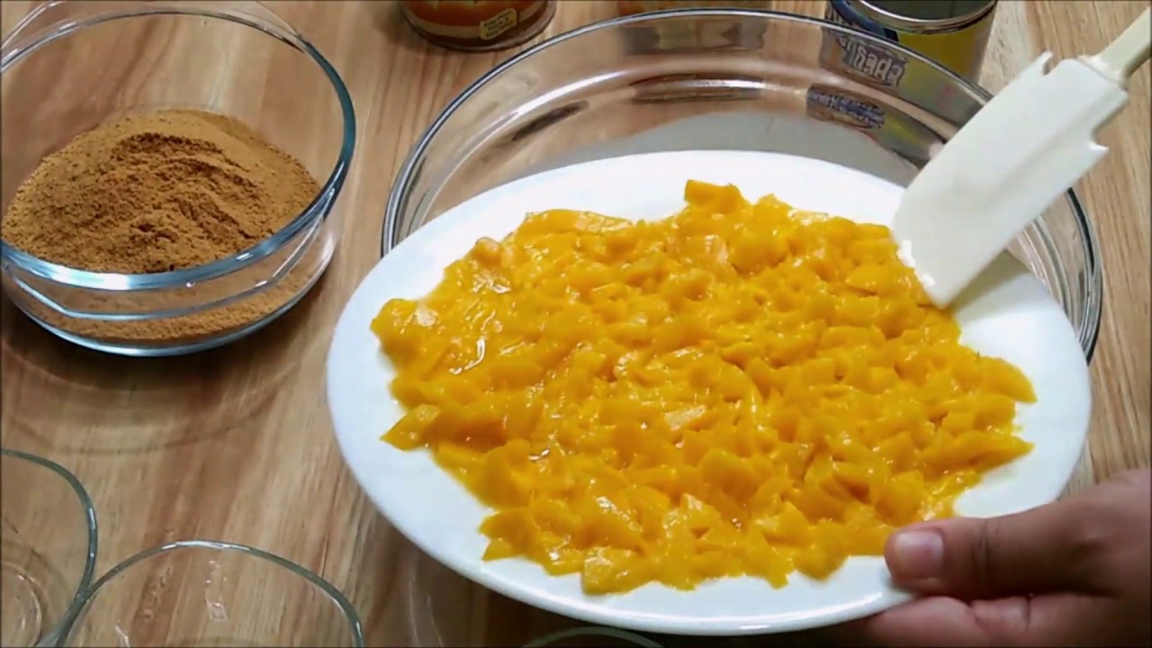 How To Make Mango Float In A Cup / Mini Bowl - YouTube