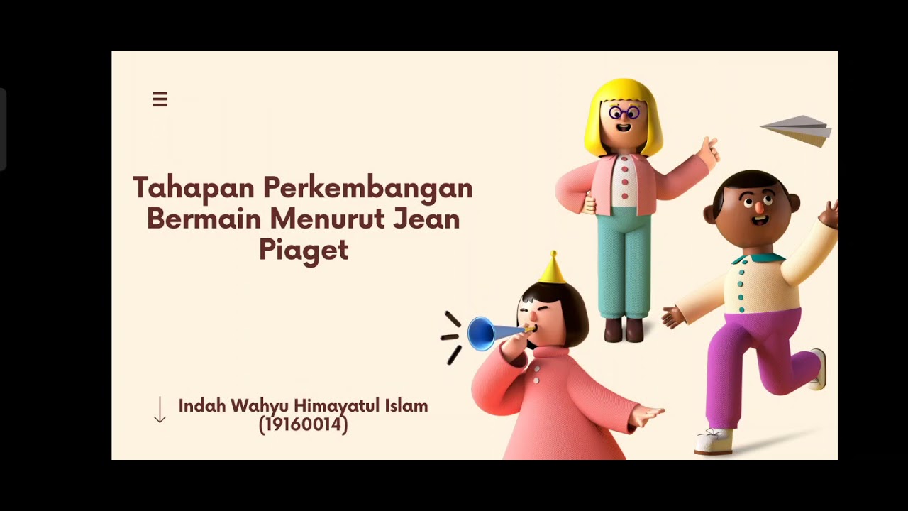 Tahapan Perkembangan Bermain (Jean Piaget) - YouTube
