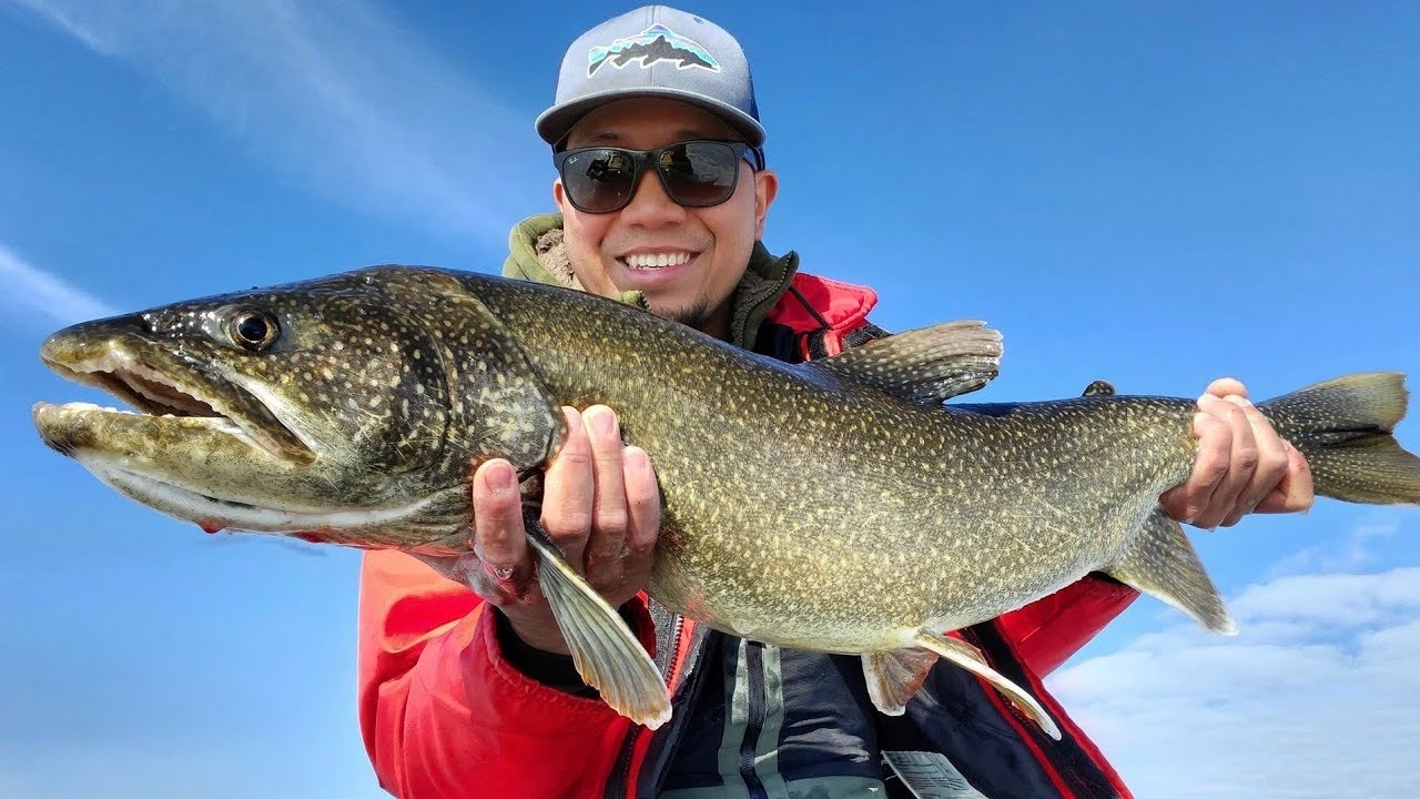 My First Laker - Ice Fishing Lake Simcoe 2020 - YouTube