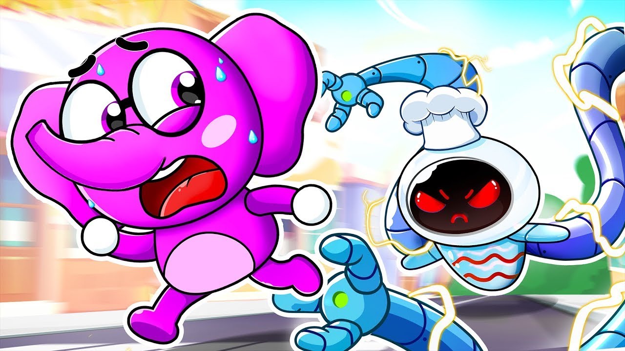Baby VS Crazy Robot | Crazy Ice Cream Robot 🤖 | Lamba Lamby Kids Songs ...