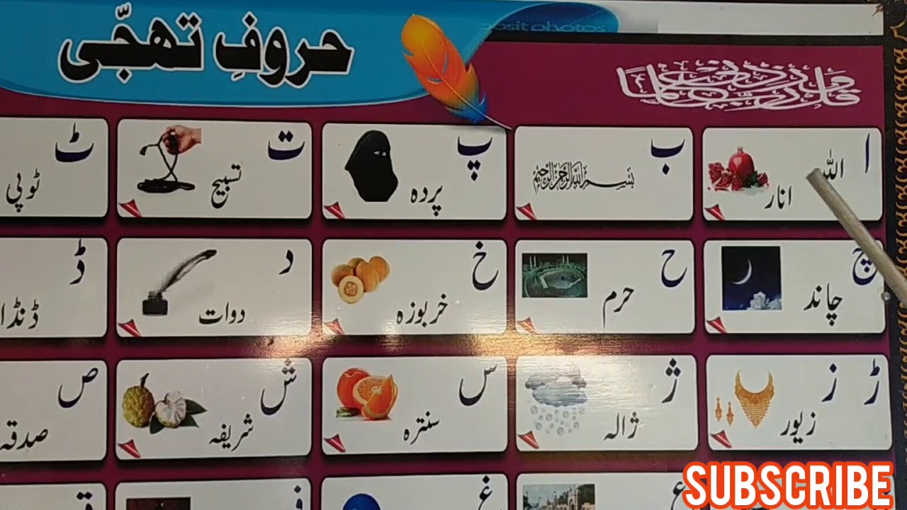 Urdu Hurfe Tahji | اردو حرف تہجی | آؤ اردو سیکھیں - YouTube