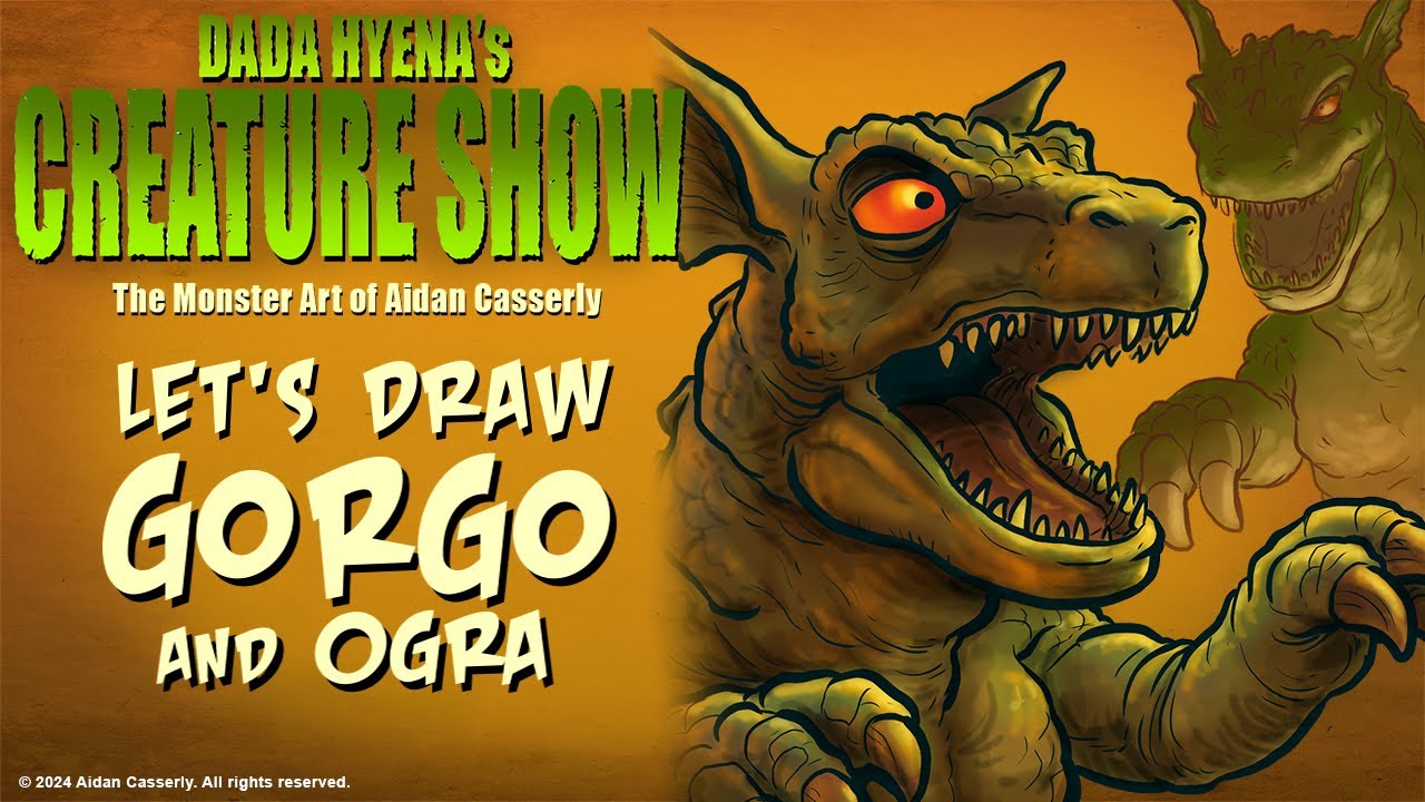 Dada Hyena's Creature Show: Let's Draw Gorgo and Ogra! - YouTube