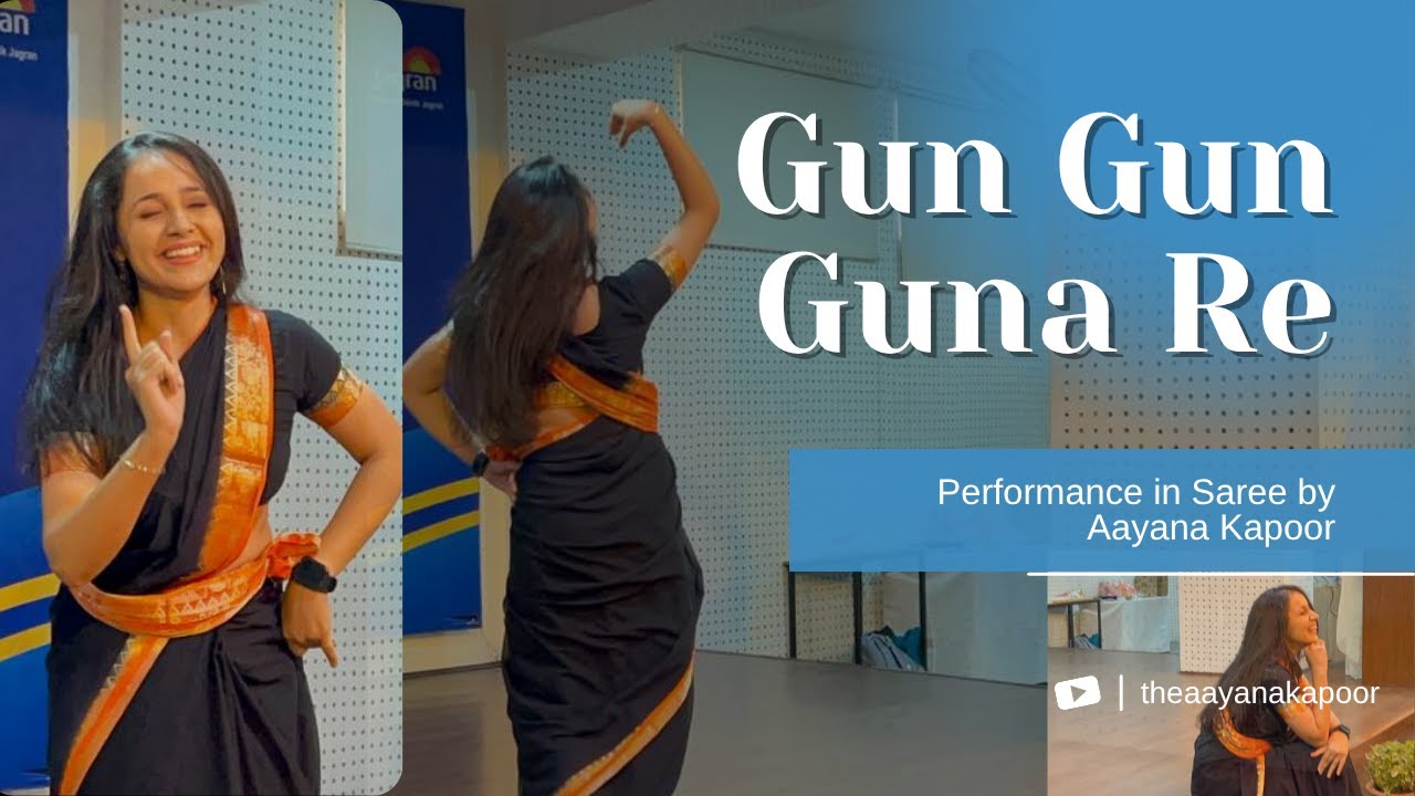Gun Gun Guna Re | Solo Dance Performance in Saree | Farewell Dance ...