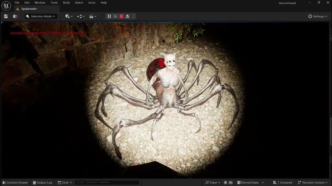 Dev log Spider Woman Horror - YouTube