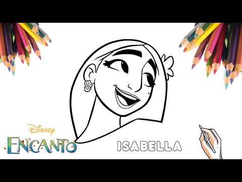 COMO DESENHAR A ISABELA MADRIGAL | HOW TO DRAW ISABELA MADRIGAL, FROM ...