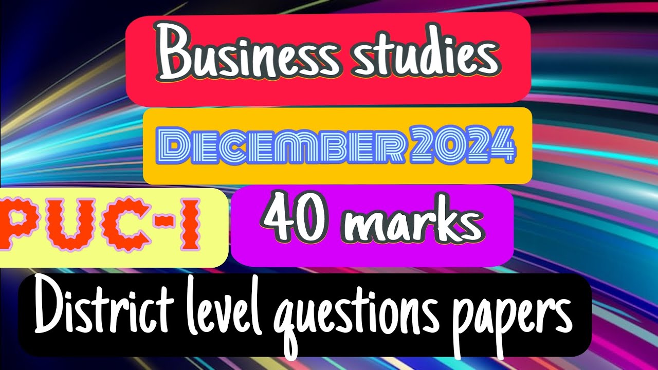 District level paper - YouTube