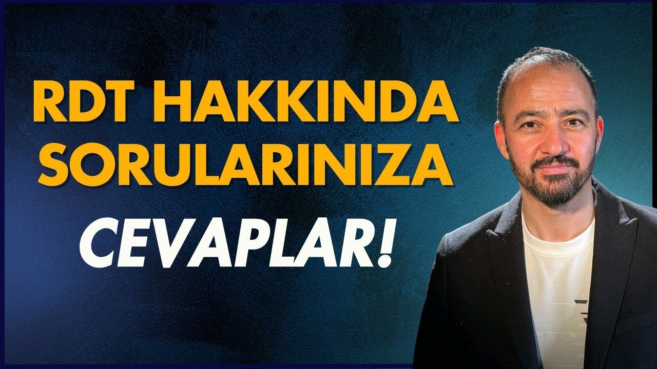 RDT Hakkında Sorularınıza Cevaplar! #reklam | Bilal Cantürk - YouTube