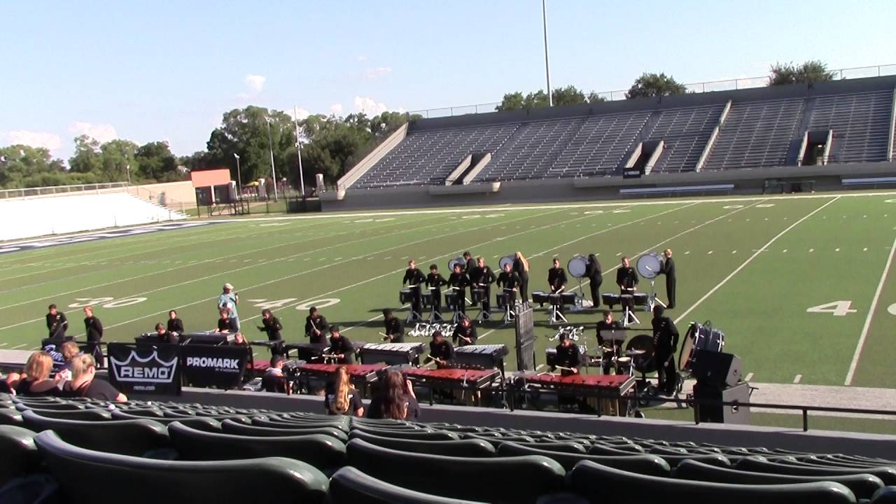 Garland HS - First Place 6A Novice HEB Drumline Contest - YouTube