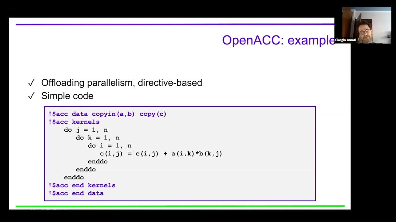 Porting to GPU a Fortran code using intrinsic parallelism · WEBINAR - YouTube