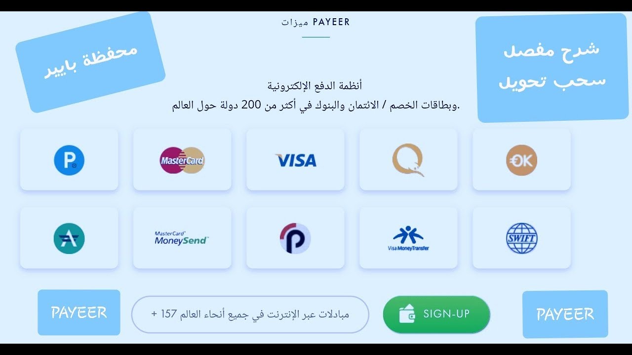 شرح Payeer شرح كامل وبسيط طريقة العمل على محفظة بايير 2019 - YouTube