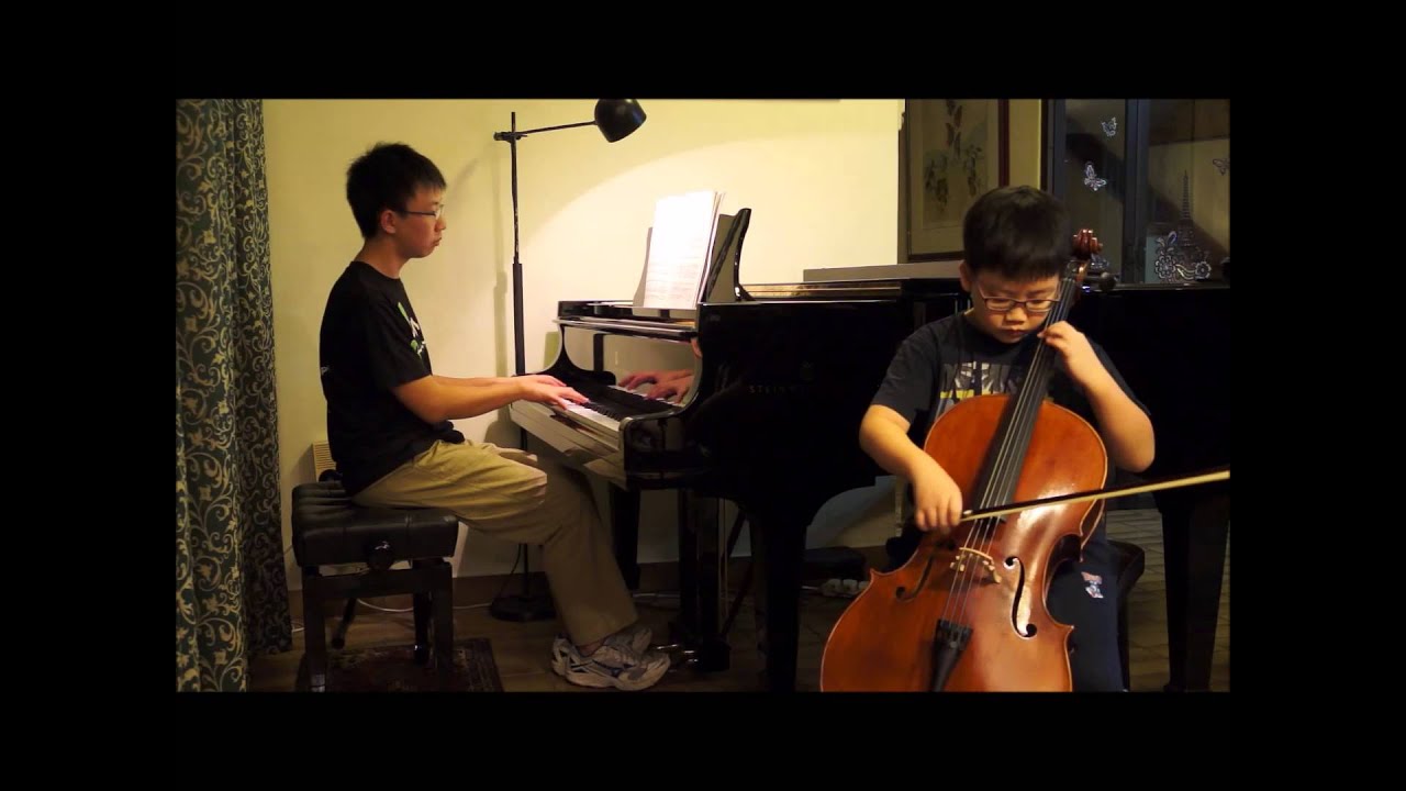 Sheldon and Alldon perform Brahms 2nd movement from Sonata in E minor ...