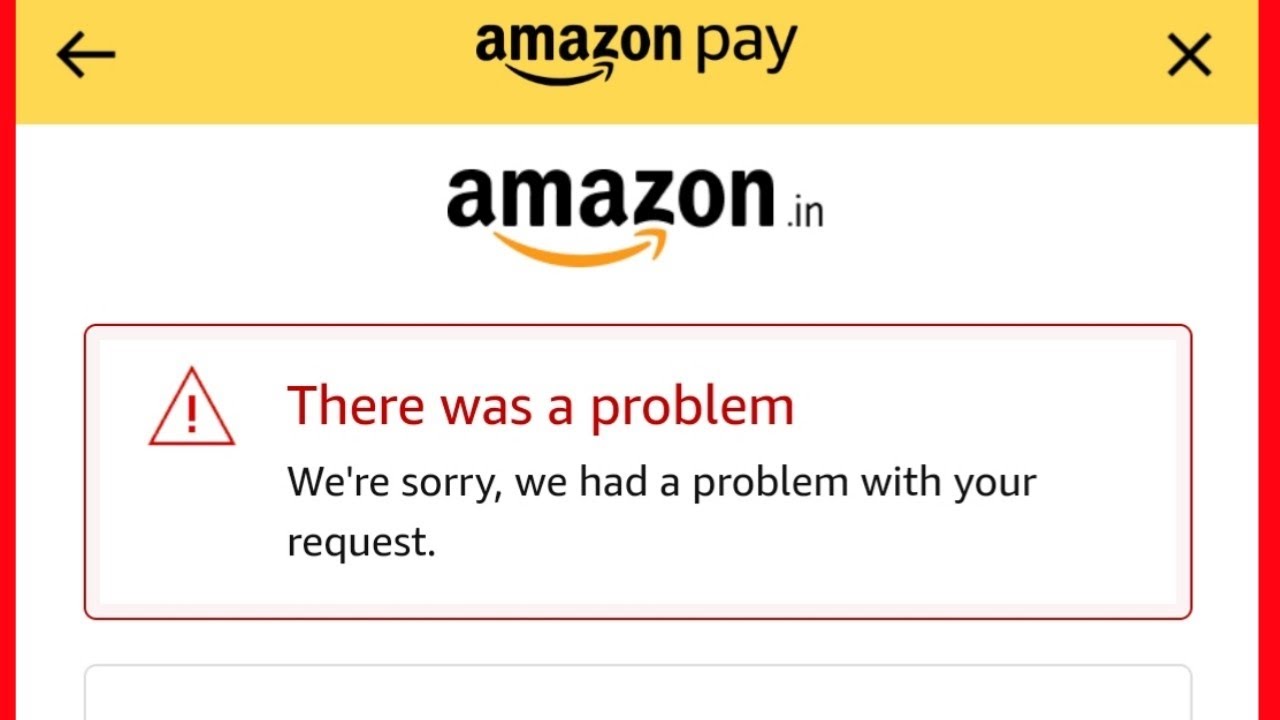Fix There Was A Problem We're Sorry We Had A Problem With Your Request ...