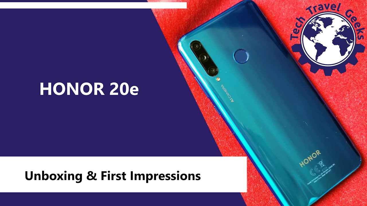 Honor 20e Unboxing & First Impressions - YouTube