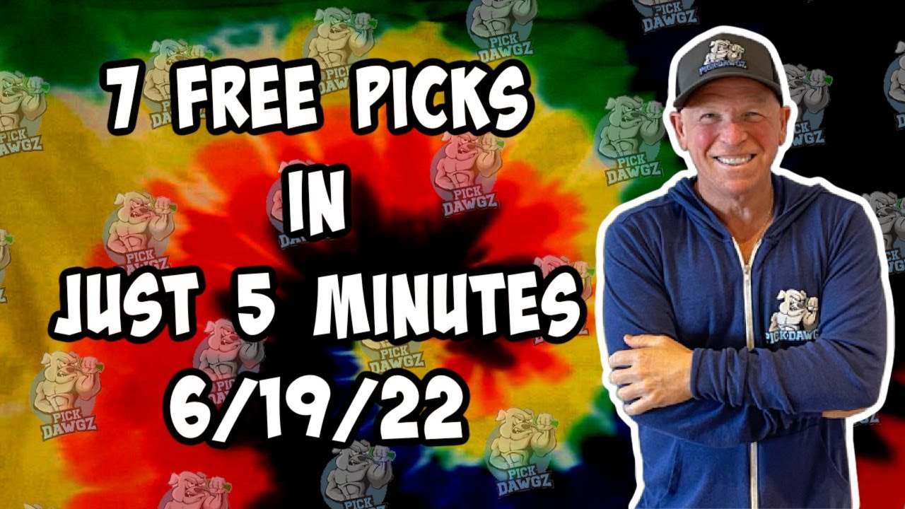 7 Free Sports Betting Picks and Props Sunday 6/19/22 MLB - YouTube
