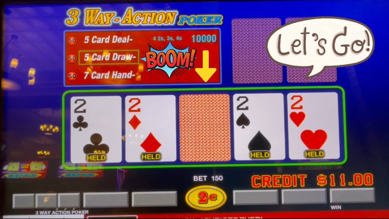 Video Poker: 3 Way-Action Poker Session - YouTube