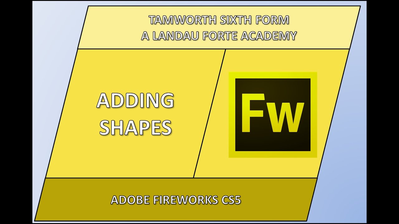 How to add shapes in Fireworks - YouTube