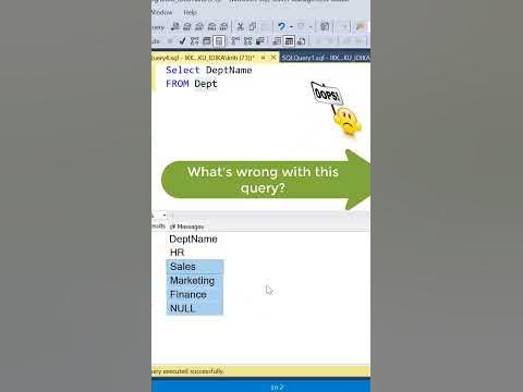 SQL | Must Know Trick to Handle Nulls #sqltips - YouTube