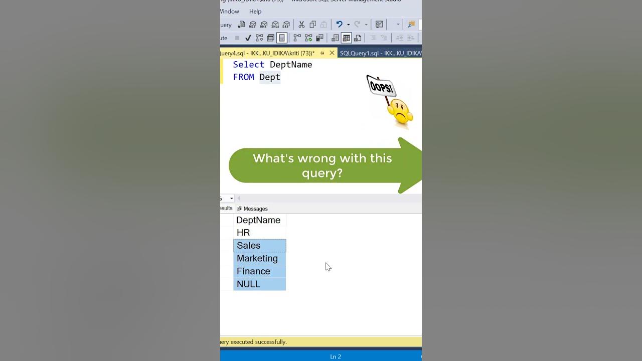 SQL | Must Know Trick to Handle Nulls #sqltips - YouTube