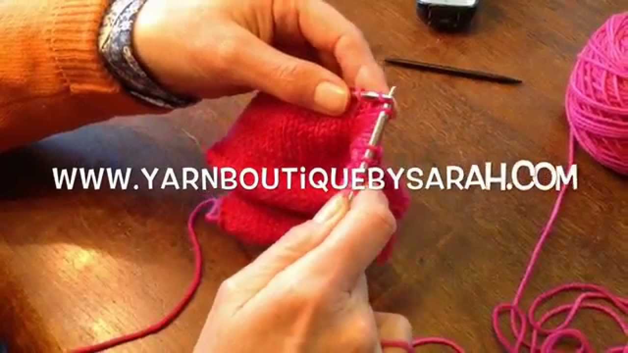 How to : Slip Slip Knit / SSK - YouTube
