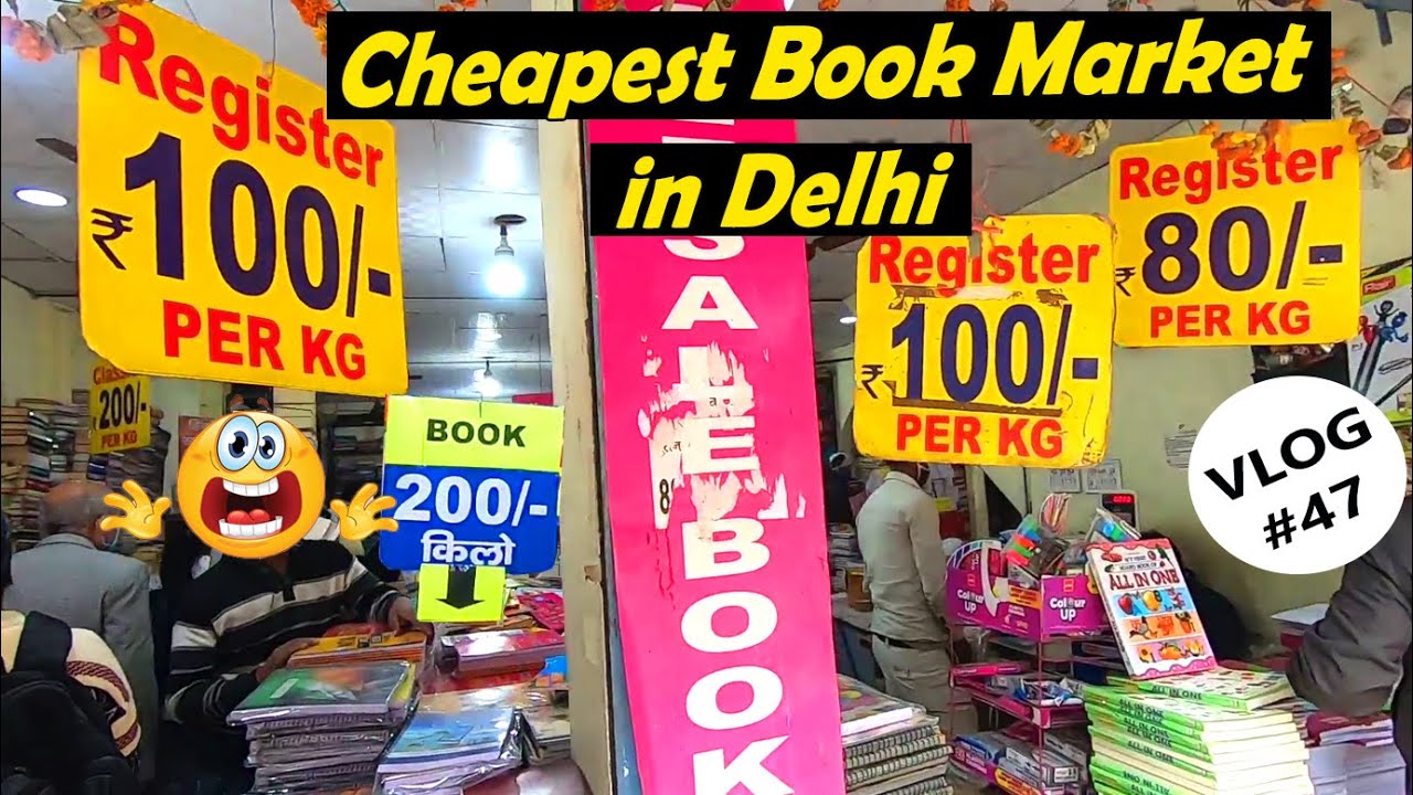 Cheapest Book Market in Delhi | Sunday Book Market Delhi | Daryaganj ...