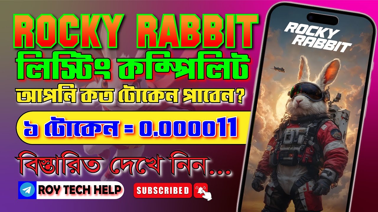 Rocky Rabbit Listing | Rocky Rabbit Airdrop Withdraw to Bitget | Rocky Rabbit Price | Roy Tech ...