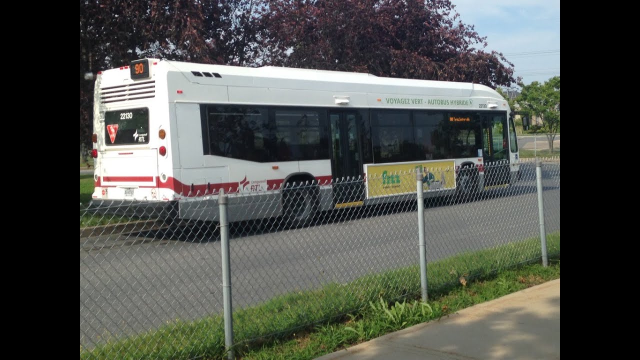 RTL Longueuil 2021 Novabus LFS HEV Hybrid #22130 Ride on Route 90 - YouTube