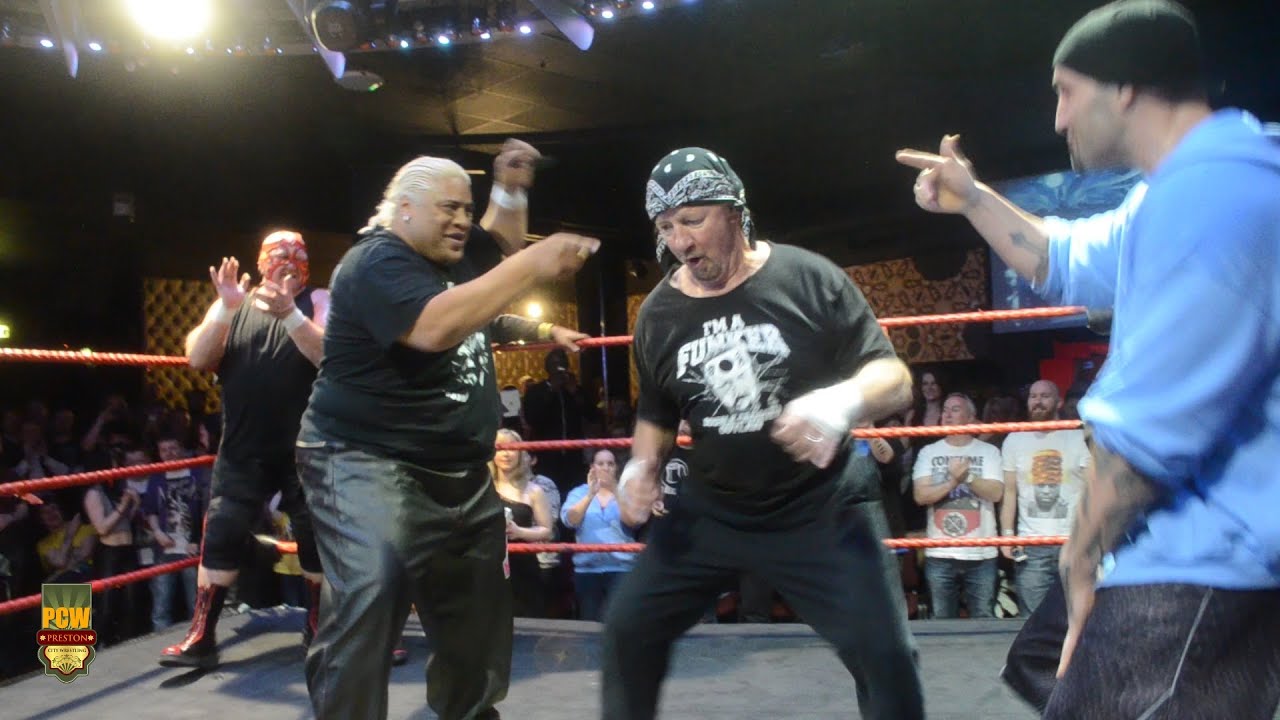 Terry Funk & Rikishi Dance at Preston City Wrestling (Teaser) - YouTube