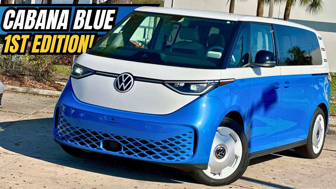 2025 VW ID.Buzz 1st Edition Gets Cabana Blue Paint, Spacious Interior ...