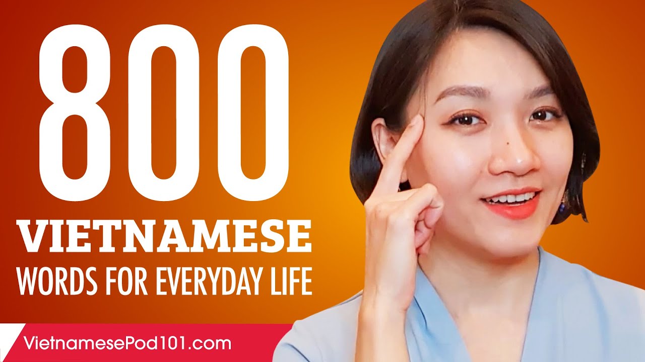 800 Vietnamese Words for Everyday Life - Basic Vocabulary #40 - YouTube
