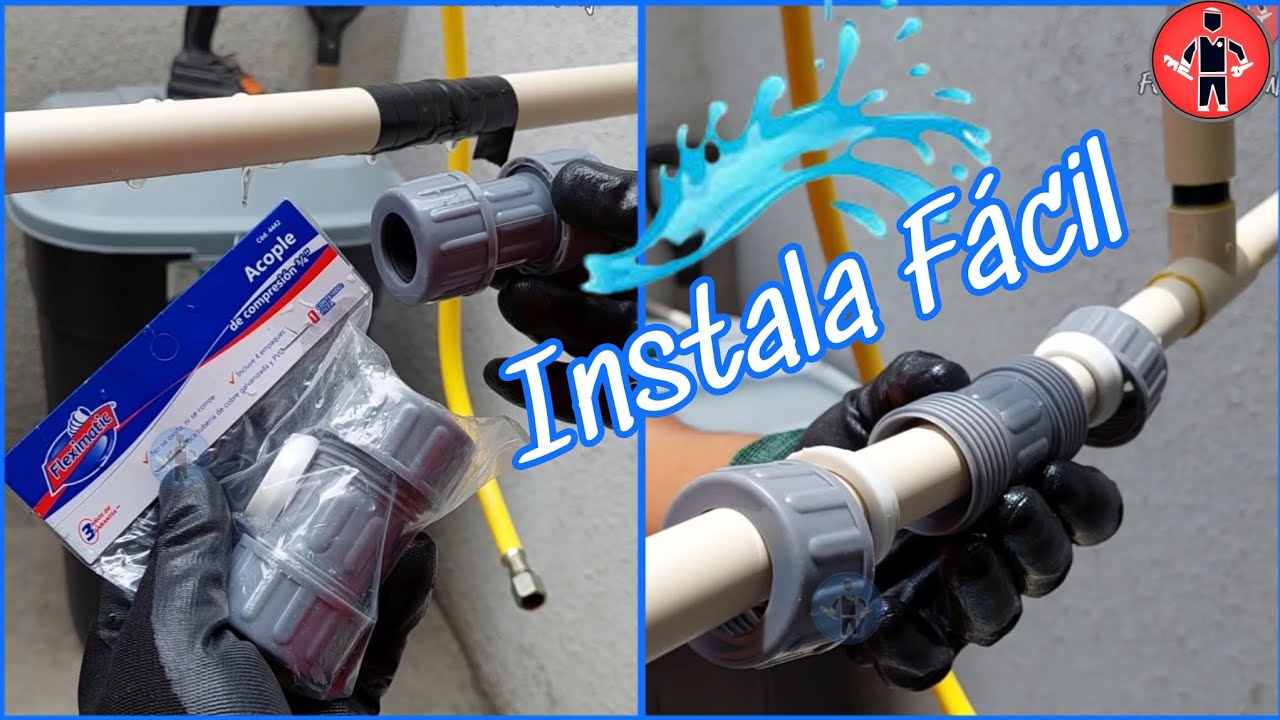 Como reparar o unir tuberías con un acople de Compresión, Realmente ...