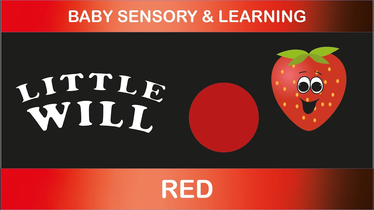 BABY LEARNING & SENSORY | The colour red. Relaxing shapes from a ...