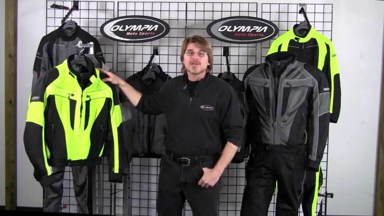 Olympia Moto Sports Mens Airglide 4 Jacket at BikeBandit.com - YouTube