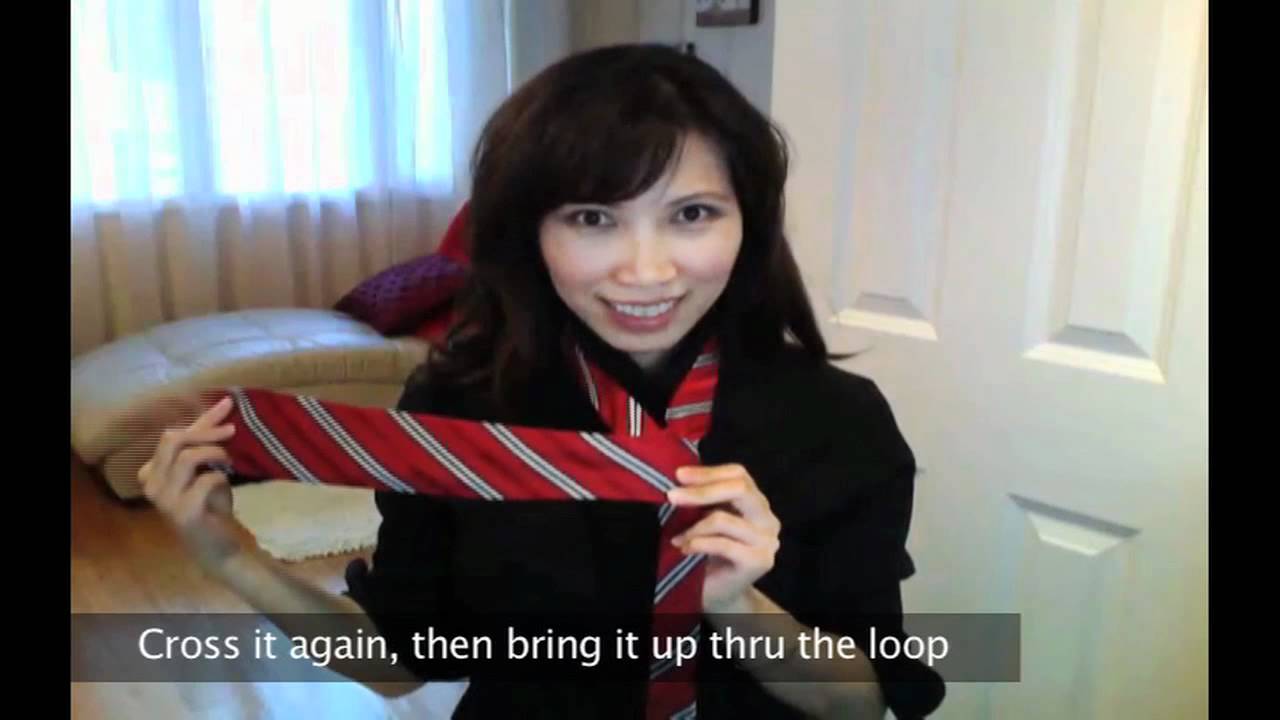 How to Tie a Tie: Four-in-Hand Necktie Knot | SIMPLE & EASY - YouTube