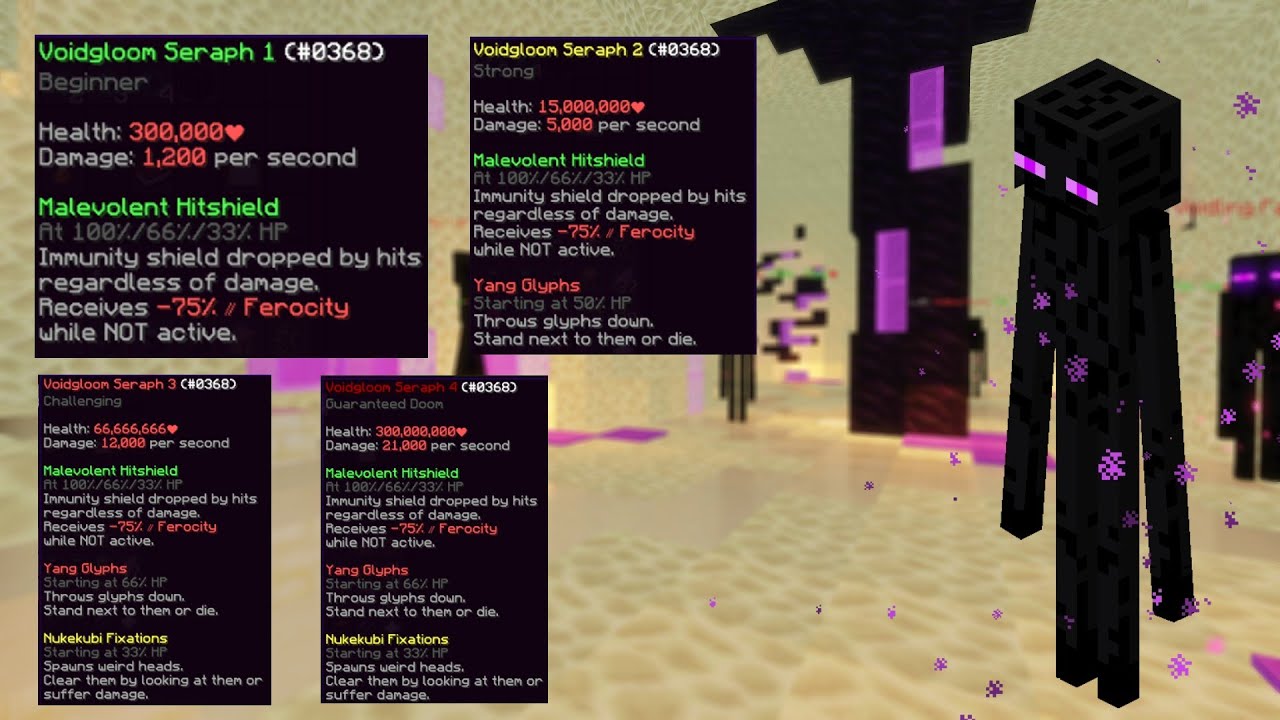 How to Solo Every Tier of the NEW Enderman Slayer (Hypixel Skyblock) - YouTube