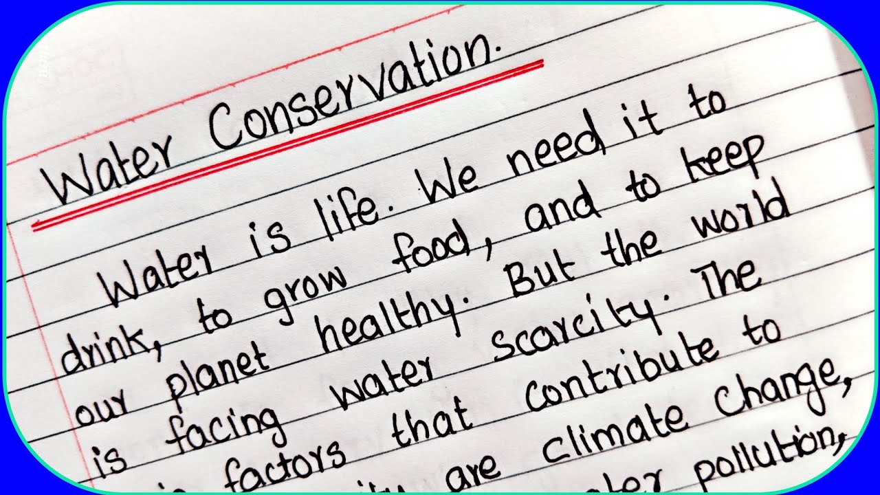Water Conservation Essay || Essay on Water Conservation || Water ...