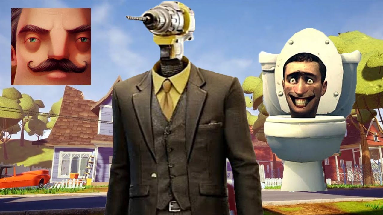 Hello Neighbor - My New Neighbor Skibidi Toilets Drill Man Act 4 Season ...