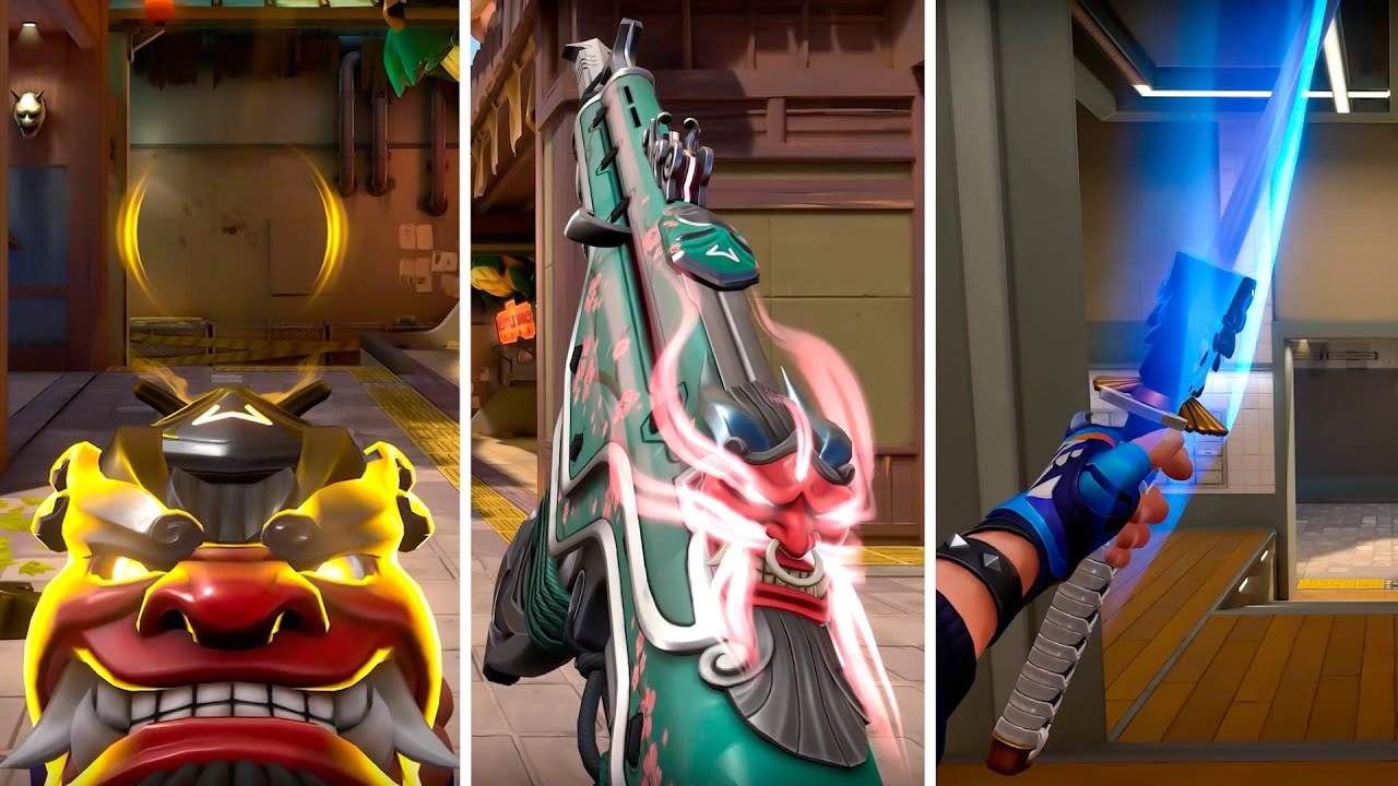 VALORANT New "Oni 2.0" Skin Bundle In Game Showcase - YouTube