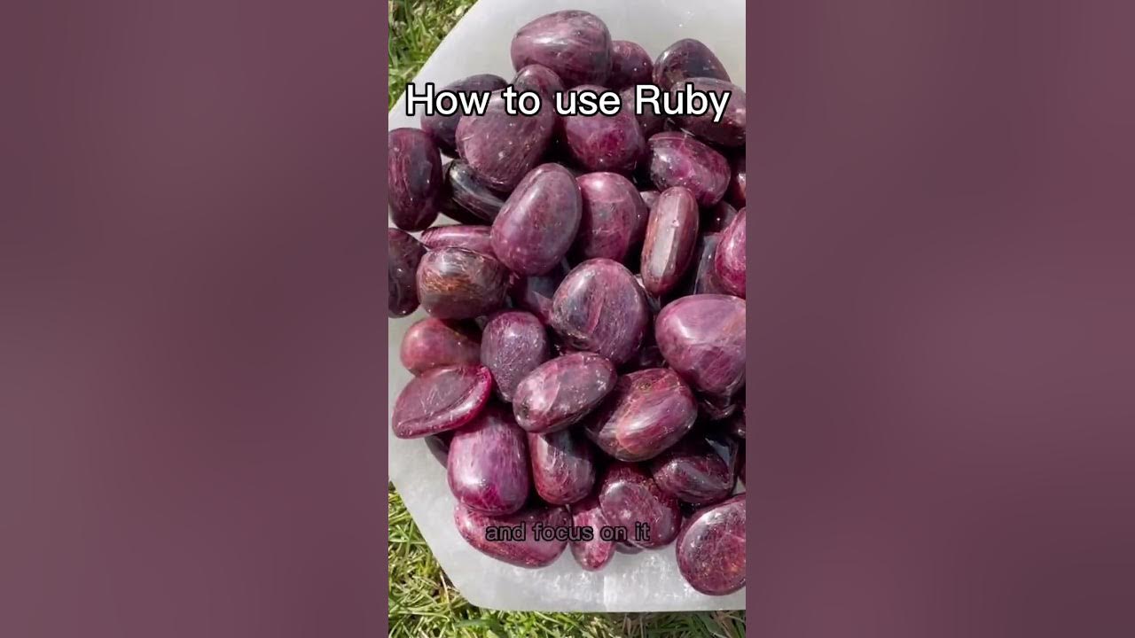 How to use Ruby Gemstones! #ruby #gemstone #howto #meditation - YouTube