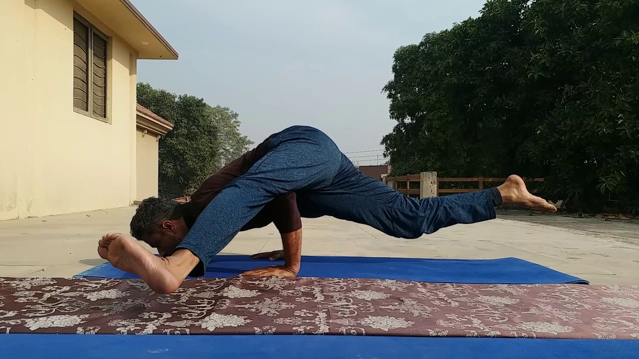 Yoga flying splits | Yoga for weight loss | Morning exercise| Yogi Ali ...