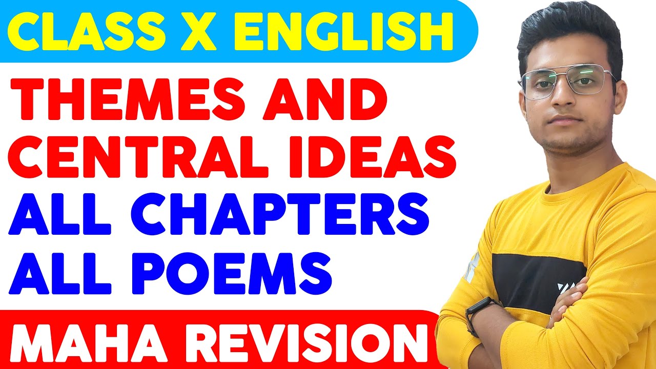 Class 10 English Literature - Themes and Central Ideas - All Chapters ...
