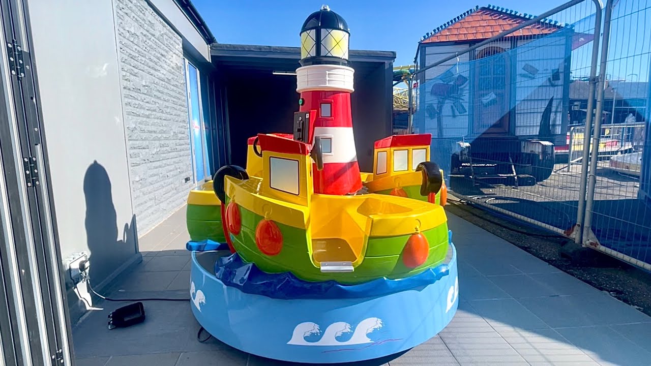 Jolly Roger Boat Carousel Coin Operated Kiddie Ride - YouTube