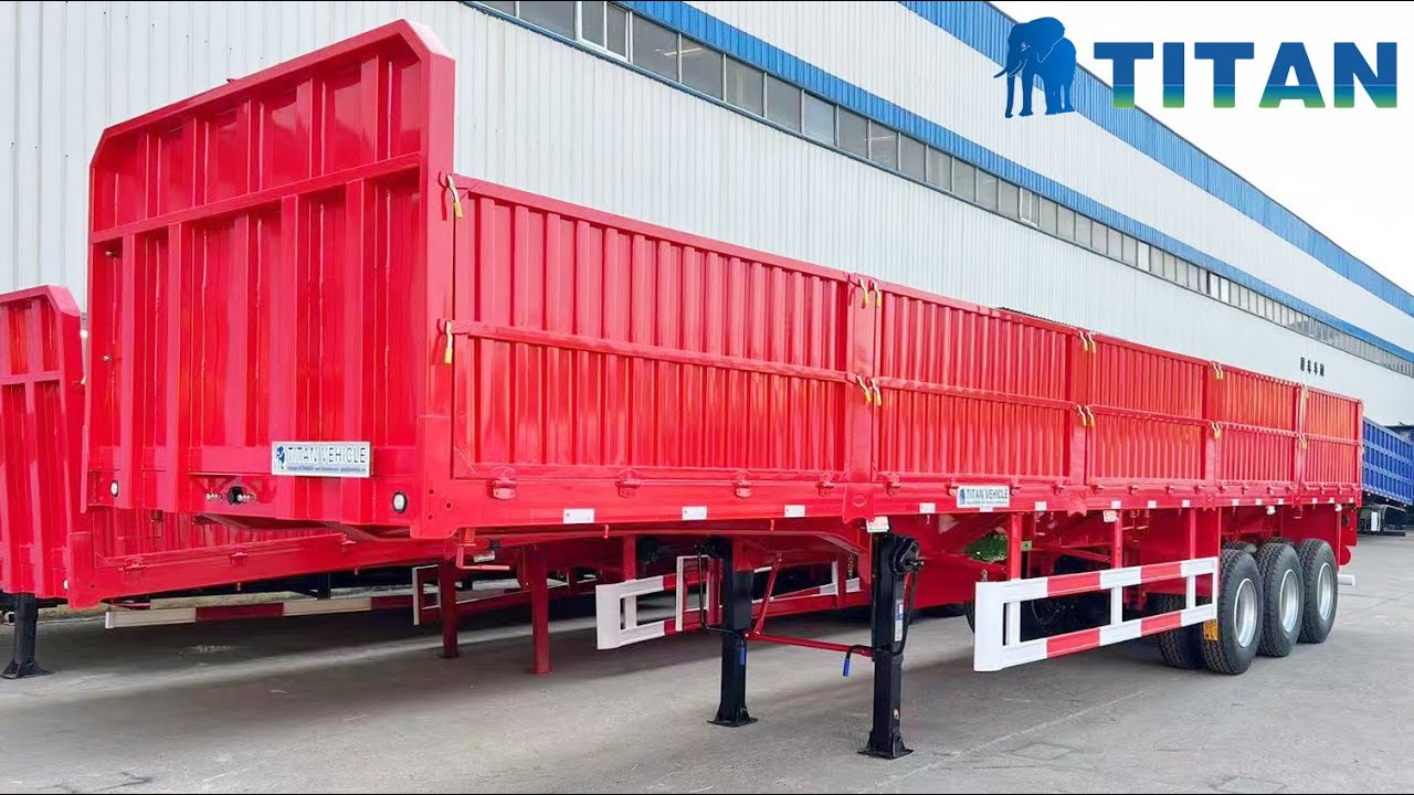 Tri Axle 60 Ton High Drop Side Trailer for Sale | What is a Drop Side ...
