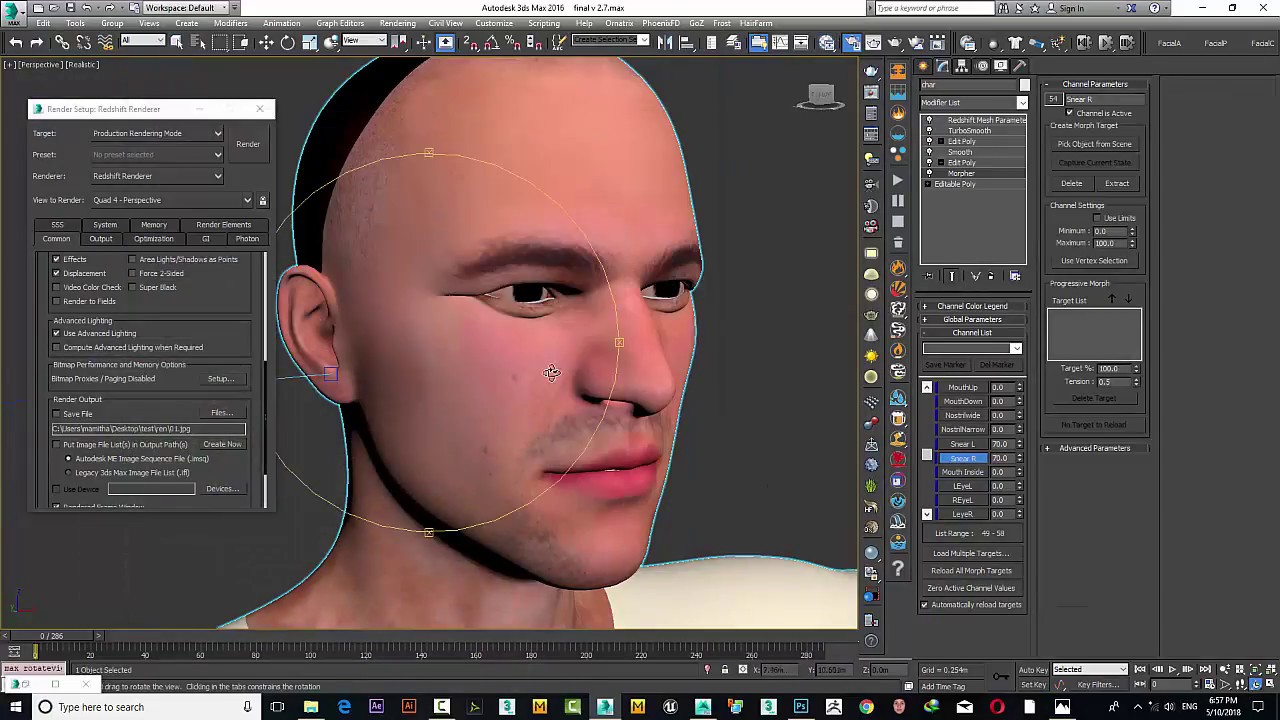 how to create animated wrinkles map - 3ds max - redshift - عربي - YouTube