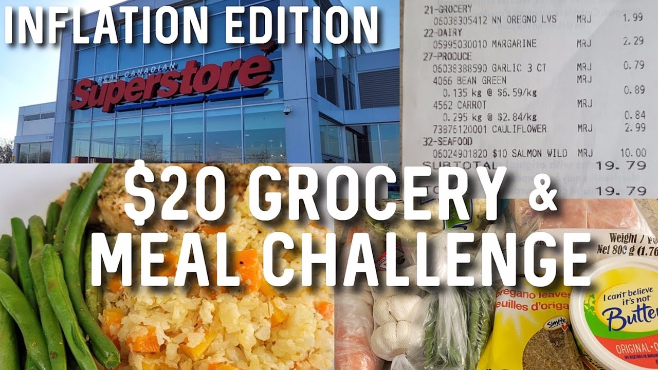 $20 Grocery & Meal Challenge in Toronto | Grocery Budget Challenge # ...