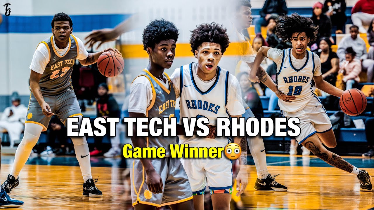 CRAZY Rival Game Ends In GAME WINNER😱 | Rhodes Vs East Tech | Crowd Was ...
