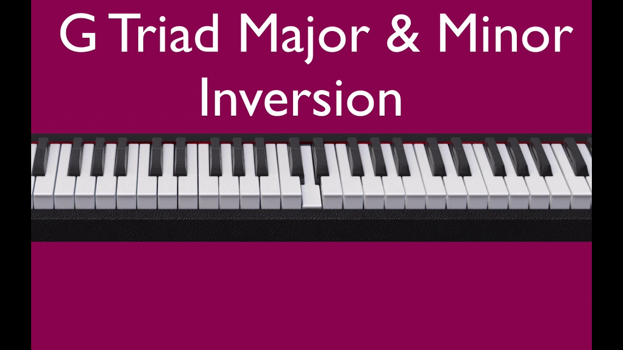 [스케일 / 연습 / 청음] [EarTraining]G Triad Chord Major & Minor Inversion ...