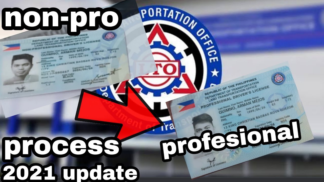 RENEWAL OF LICENSE 2021: CONVERTING | NON PRO TO PROFESIONAL LICENSE ...