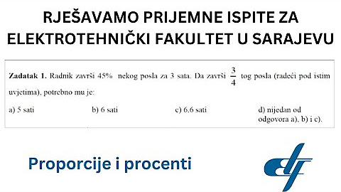 Prijemni ispiti za ETF Sarajevo - YouTube